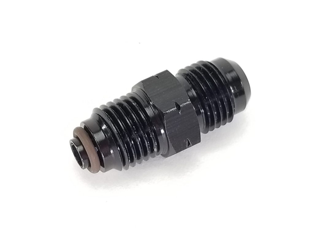 -6AN Adapters for TBI Throttle Body Fuel fittings - Black Anodized - 47 ...