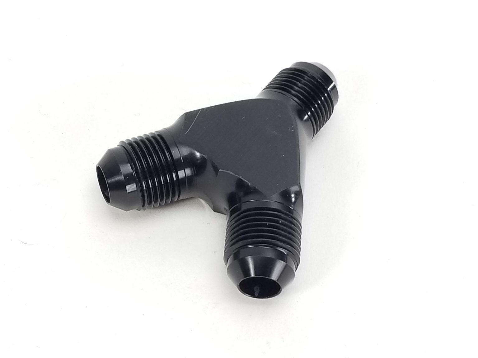 -8AN "Y" Fitting -8AN Inlet & Outlets - For fuel rail feed and returns ...