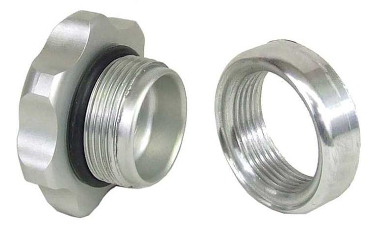 Billet Aluminum Oil Filler Cap and Weld-on Bung - WARR Performance LLC