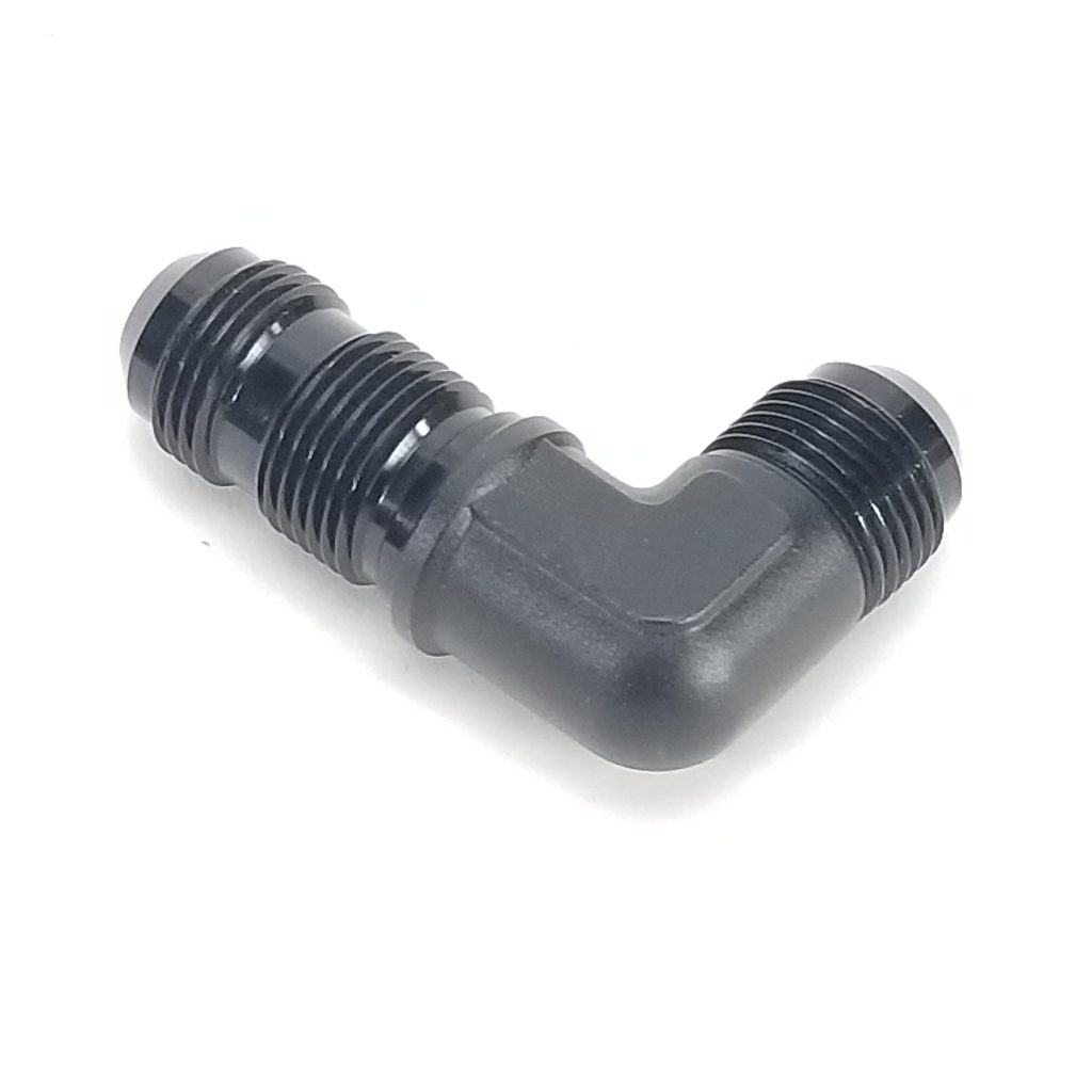 -10AN 90 Degree Bulkhead Fitting - Black - WARR Performance 47-0036