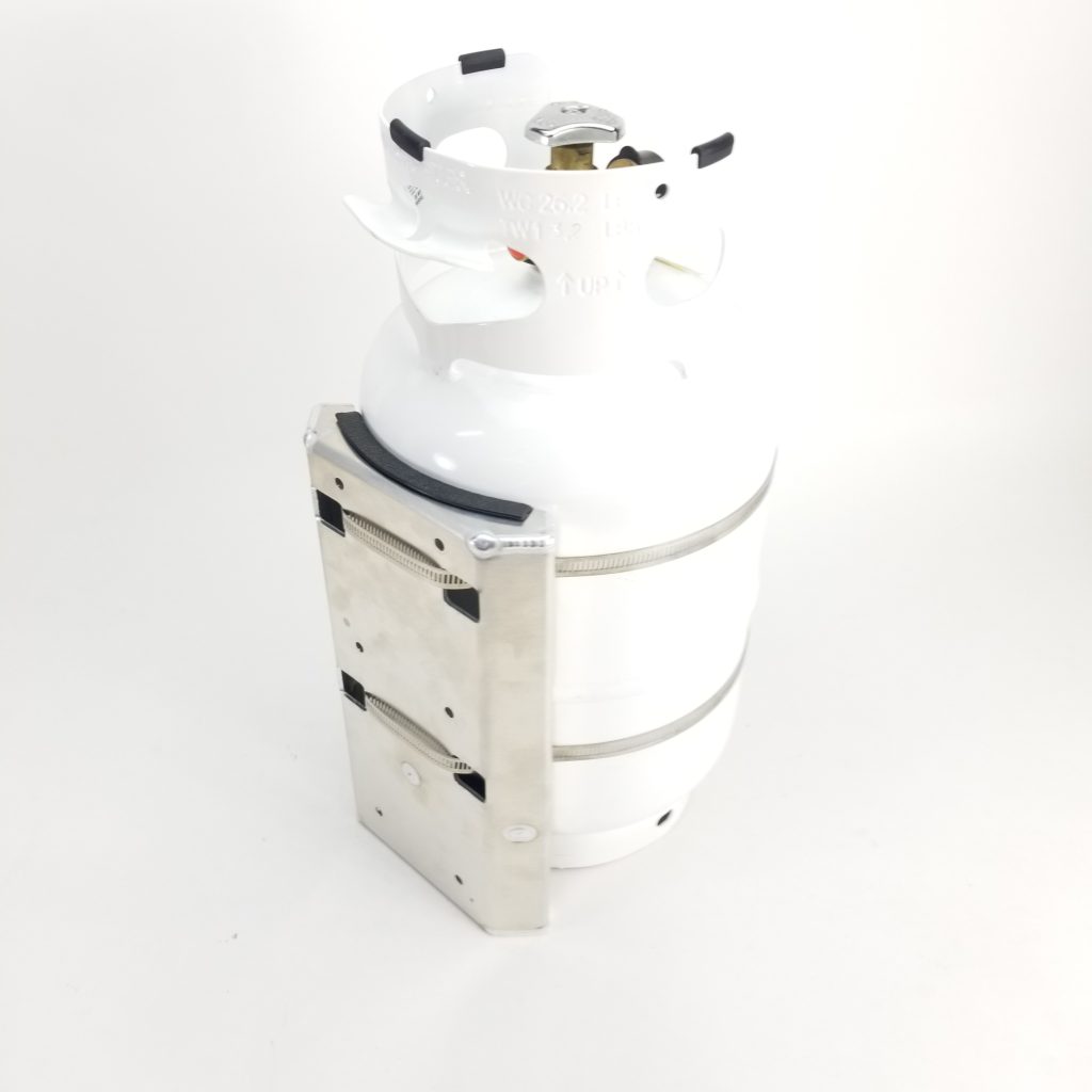 Aluminum Mount for 10 lb Propane Bottles