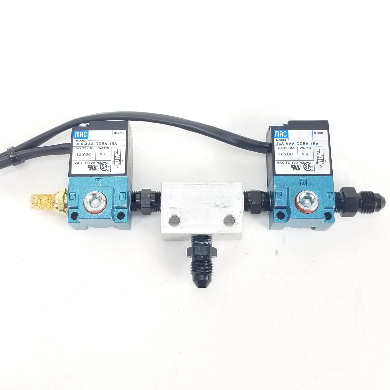 Dual 3 Port MAC Valve Kit for Boost Control - Assembled - WARR Performance 60-0015